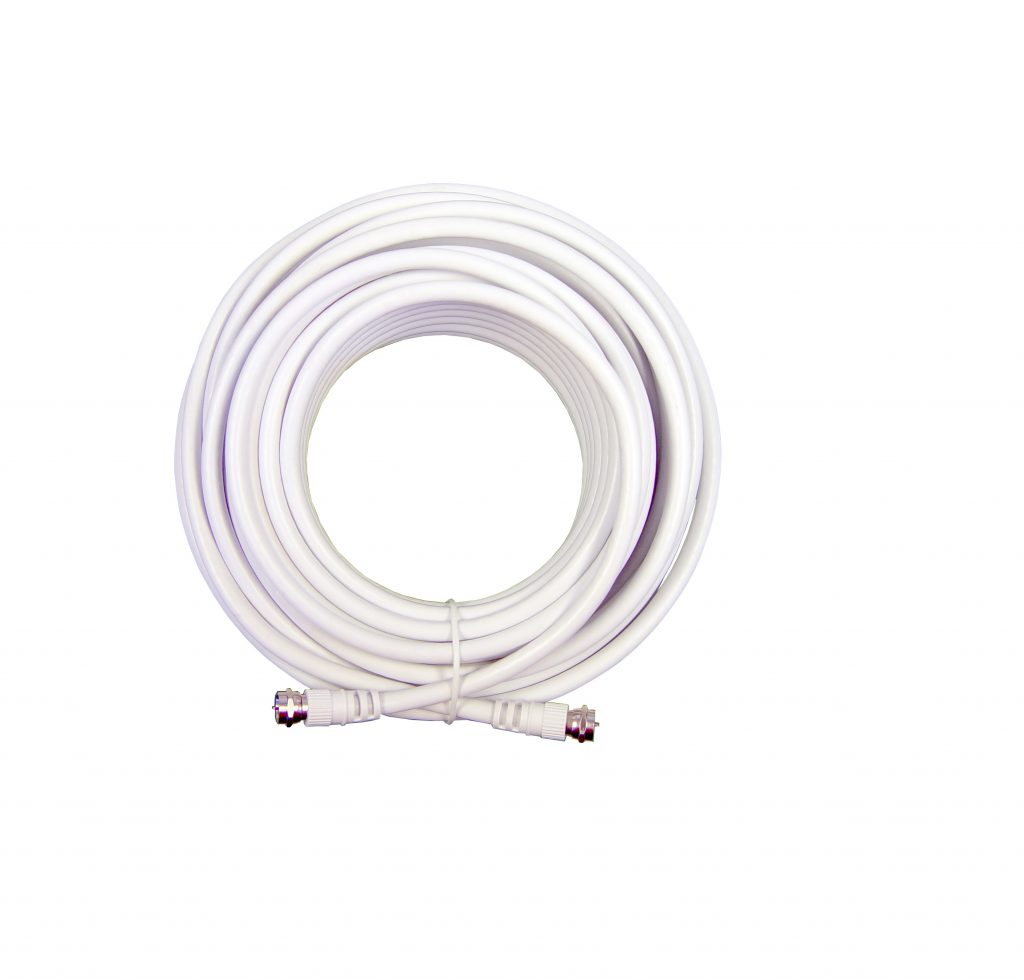 30 ft. White RG6 Low Loss Coax (F Male to F Male) | 950630 - Cellular ...